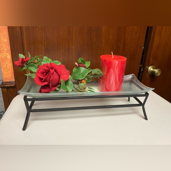 Home Interiors | Accents | Home Interiors Metal Base And Glass Tray ...